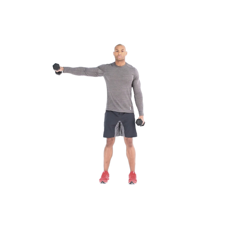 Alternating Dumbbell Front Raise