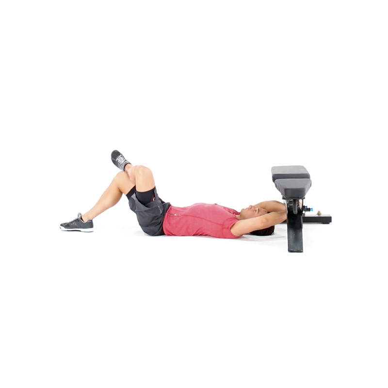 Crossed-Leg Reverse Crunch Exercise Video Guide | Muscle & Fitness