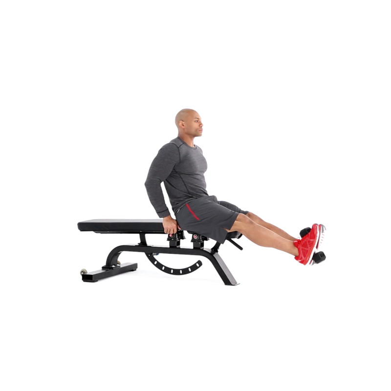 Seated Dumbbell Toe Raise Exercise Video Guide | Muscle & Fitness