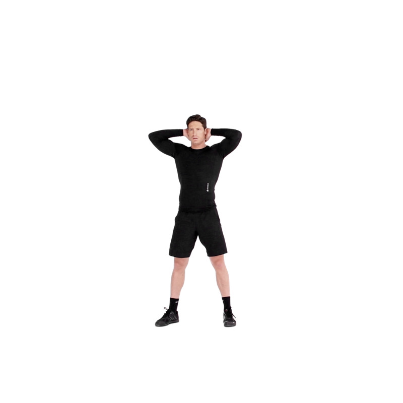 Isometric-Explosive Bodyweight Jump Squat Exercise Video Guide | Muscle ...