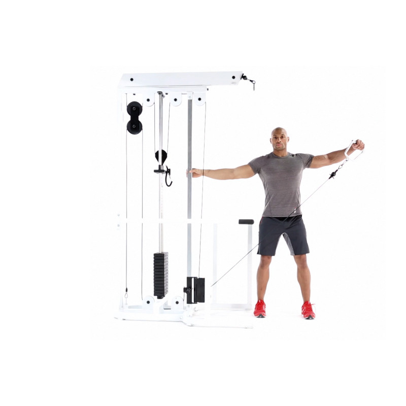 One Arm Machine Front Raise