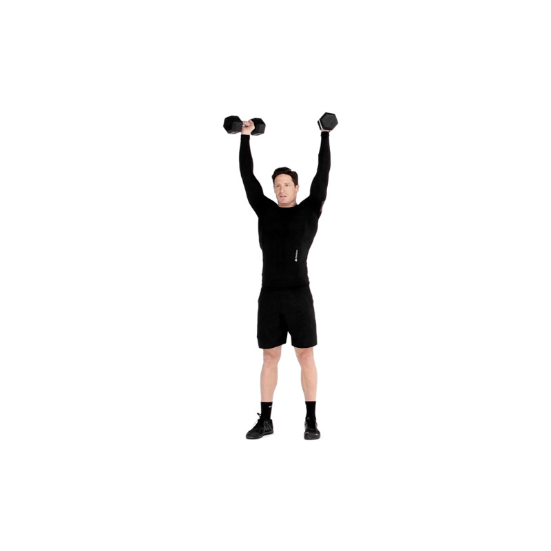 Overhead Dumbbell Shrug Exercise Video Guide | Muscle & Fitness