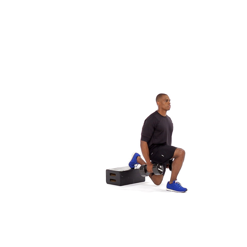 Dumbbell Stepover Exercise Video Guide | Muscle & Fitness