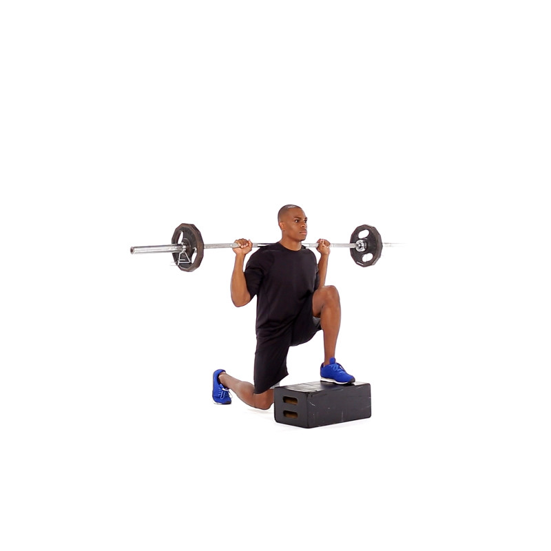 Dumbbell Split Squat Front Foot Elevated