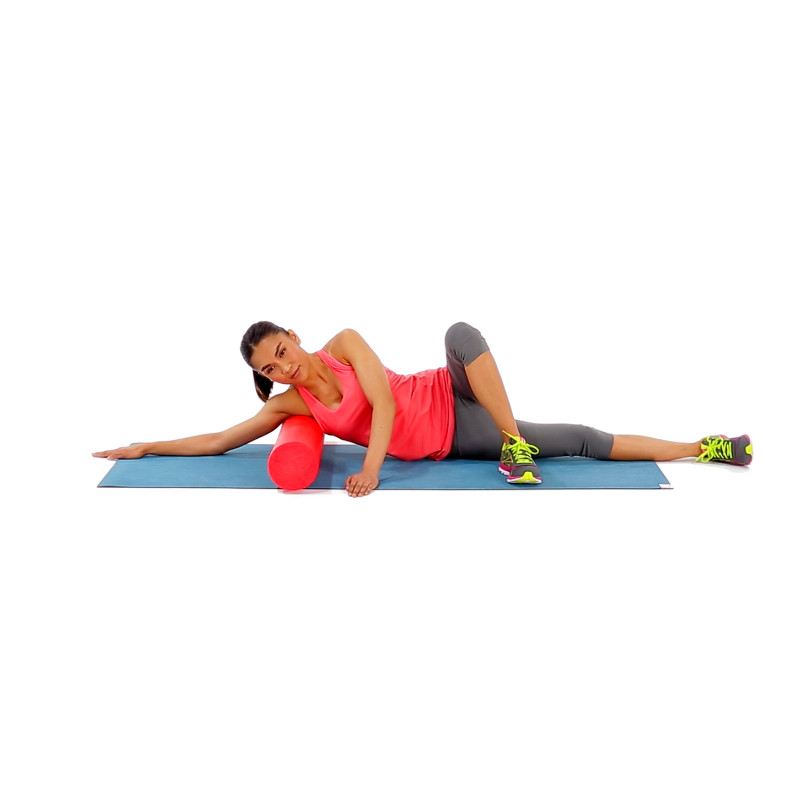 Lat Foam Roll Exercise Video Guide | Muscle & Fitness