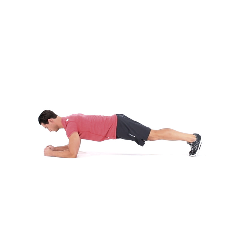 Plank with Arm Raise Exercise Video Guide | Muscle & Fitness