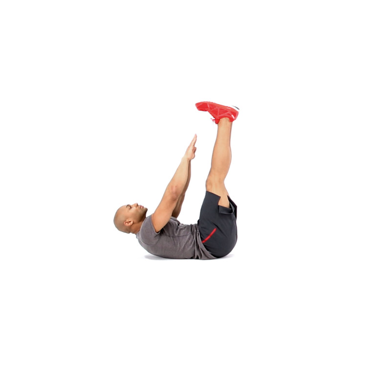 Lying Leg Raise Crunch