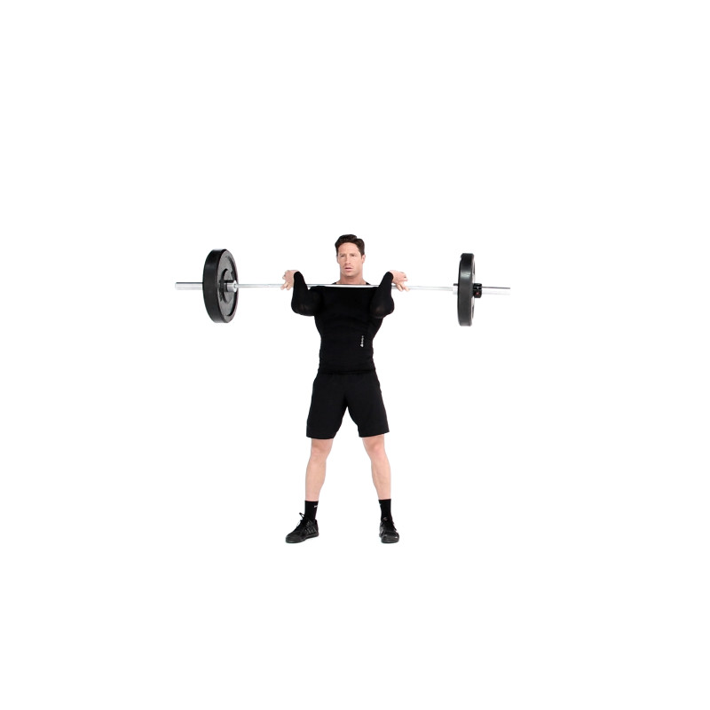 Barbell Front Squat Exercise Video Guide | Muscle & Fitness