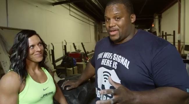 America's Strongest Woman Kim Baum Kicks Anthony Adams' Butt | Muscle ...