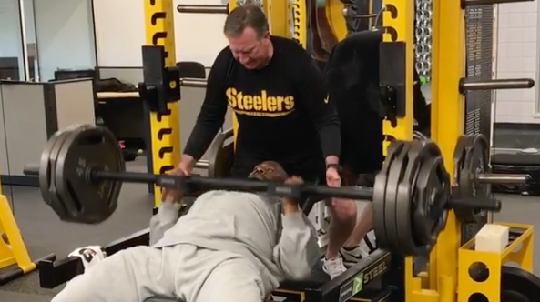 James Harrison Bench Press