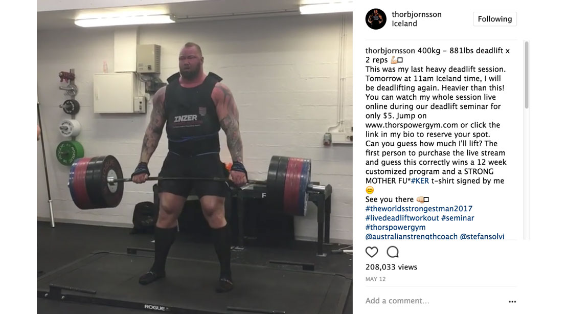 13 Ripped Celebrities and Strongmen Who Dominate the Instagram Workout ...