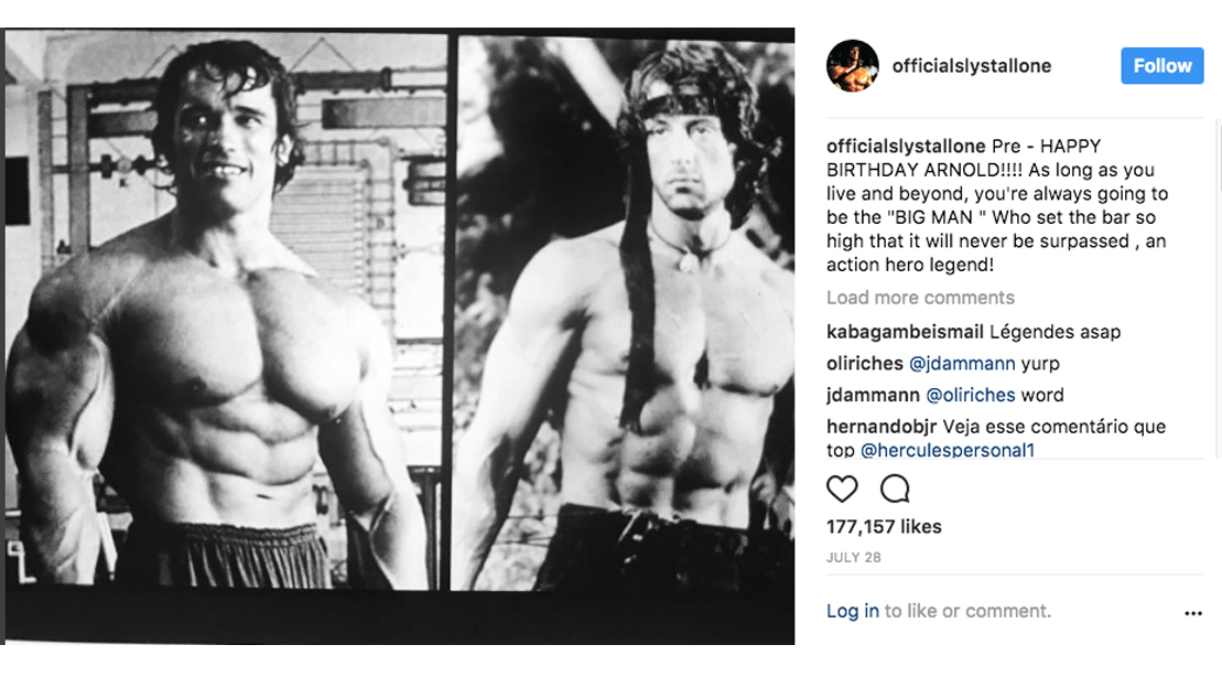 Arnold And Sylvester Stallone Bodybuilding