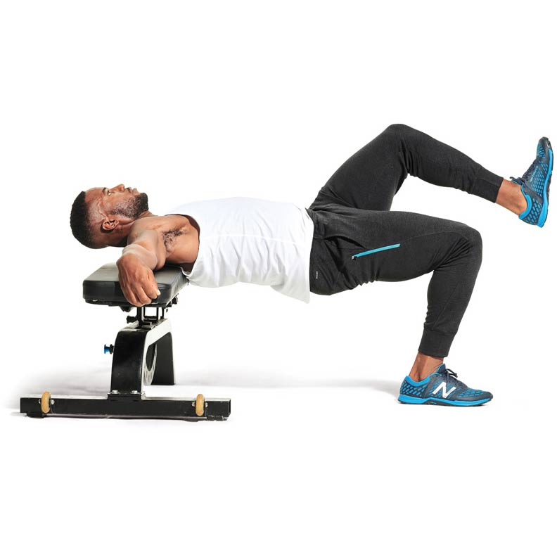 Shoulder Elevated One Leg Hip Thrust