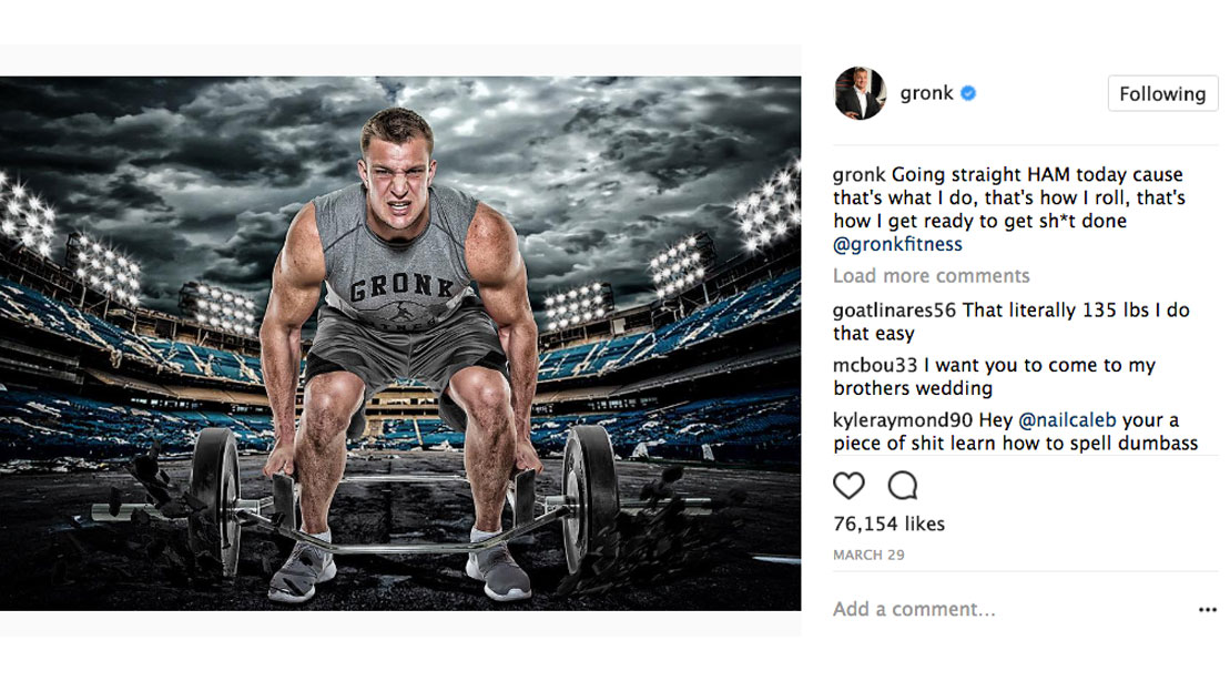 Rob Gronkowski Workout