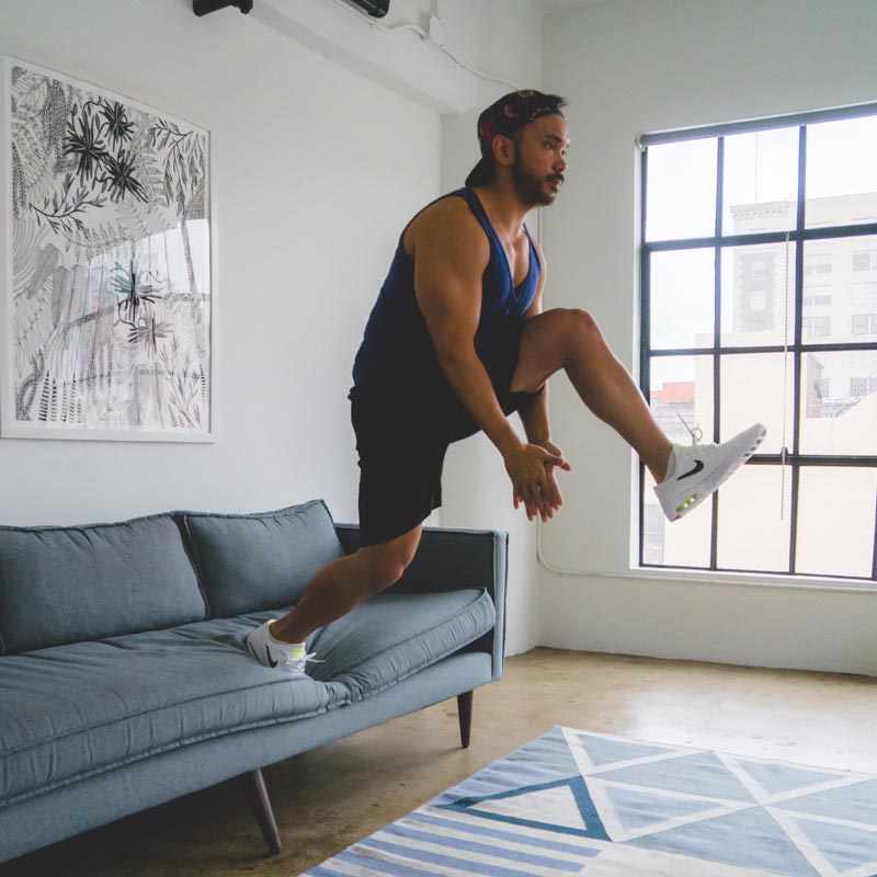 Plyo Bulgarian Split Squat Exercise Video Guide | Muscle & Fitness