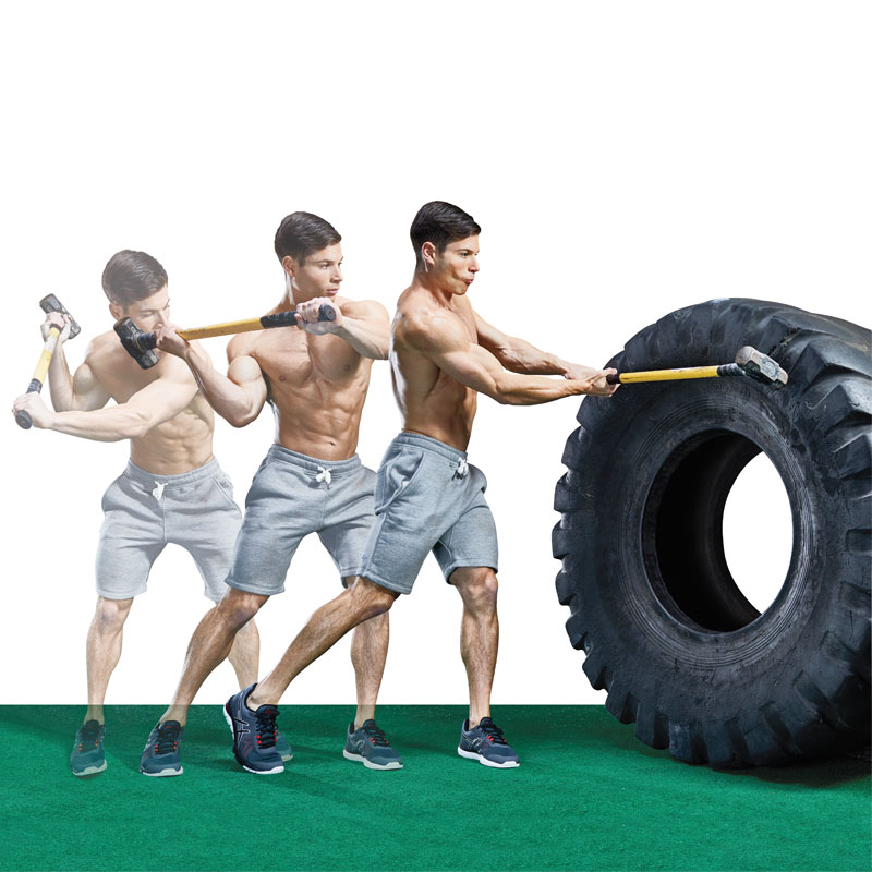 Lateral Sledgehammer Swing Exercise Video Guide | Muscle & Fitness