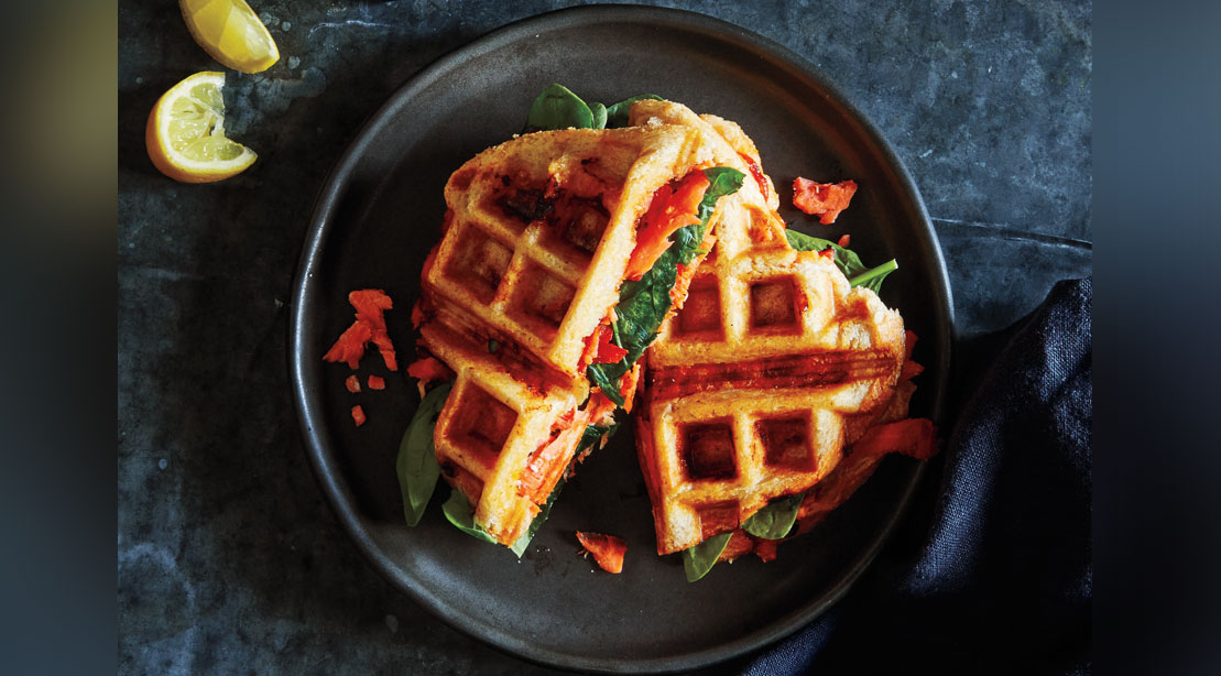 Smoked Fish Waffled Panini | Muscle & Fitness