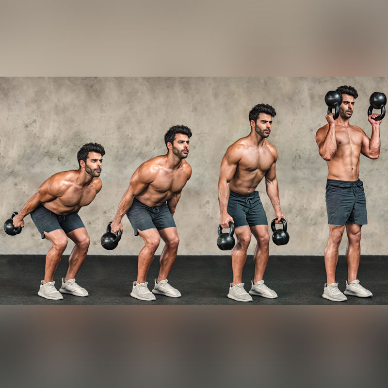 Kettlebell Double Bottoms-Up Outside-the-Body Clean Exercise Video ...