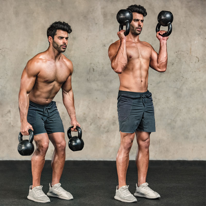 Kettlebell Double Outside-the-Body Swing Exercise Video Guide | Muscle ...