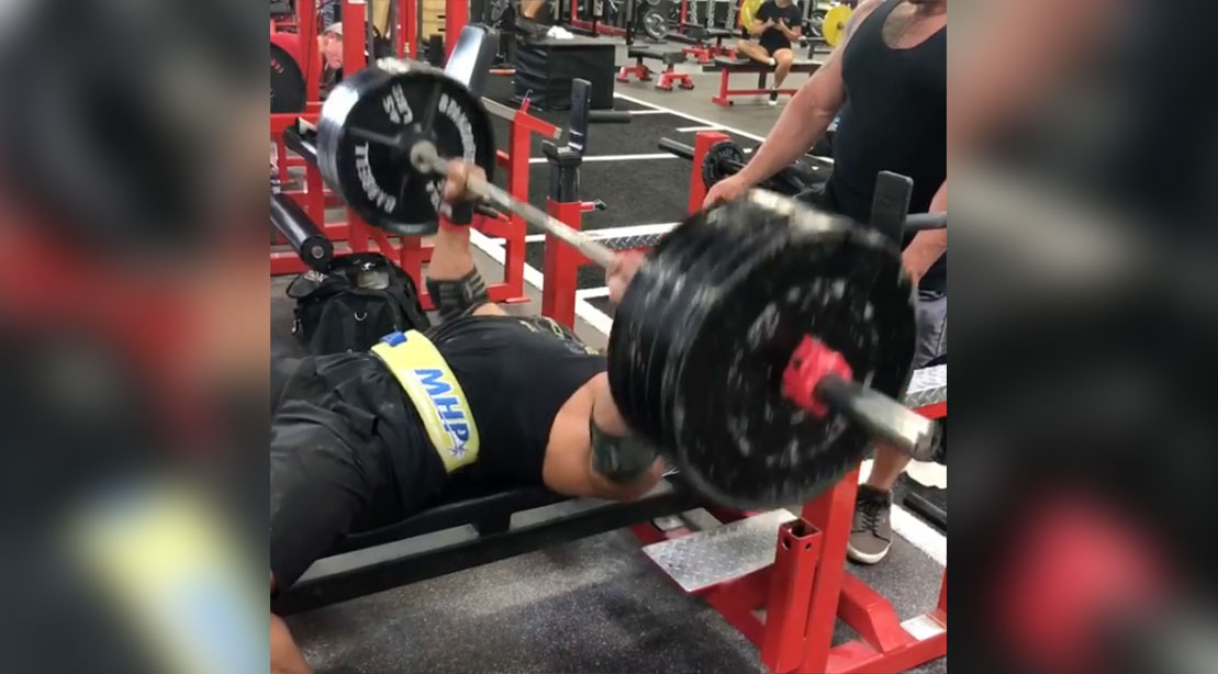 Larry Wheels Bench Pressed 500 pounds for 11 reps | Muscle & Fitness