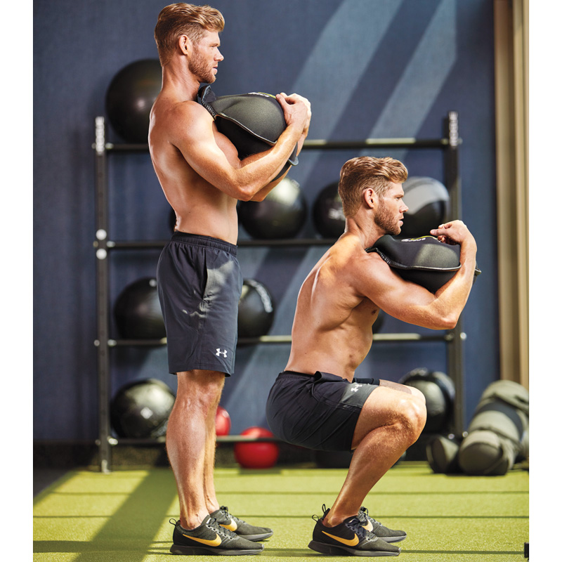 Zercher Squat With Dumbbells