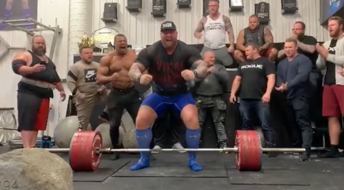 Hafþór Björnsson Deadlifts 1,042 Pounds to Beat His Own World Record ...