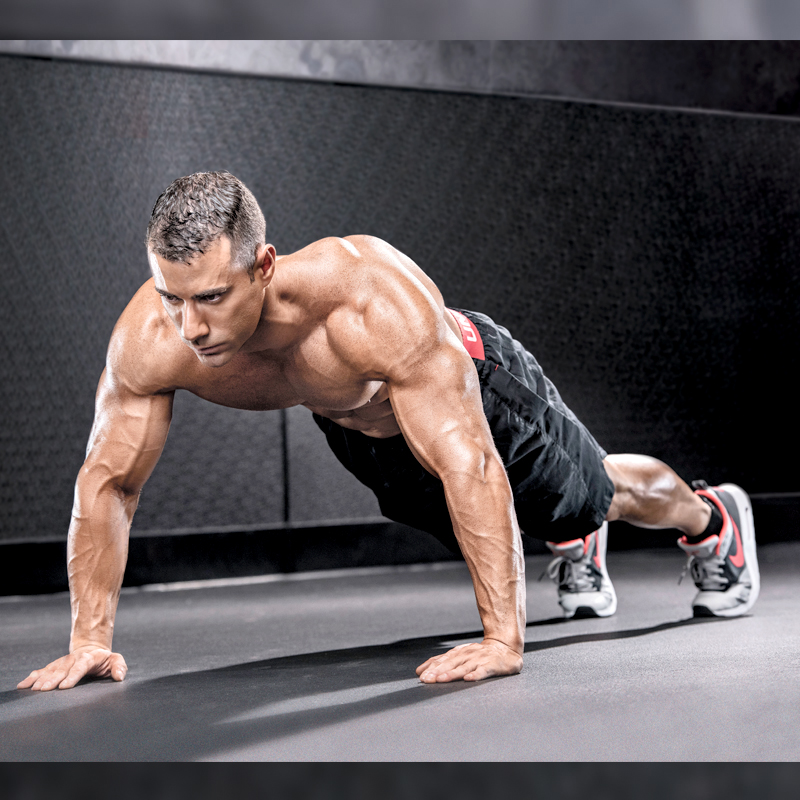 Static Isolated MidRange Pushup Hold Exercise Video Guide | Muscle ...