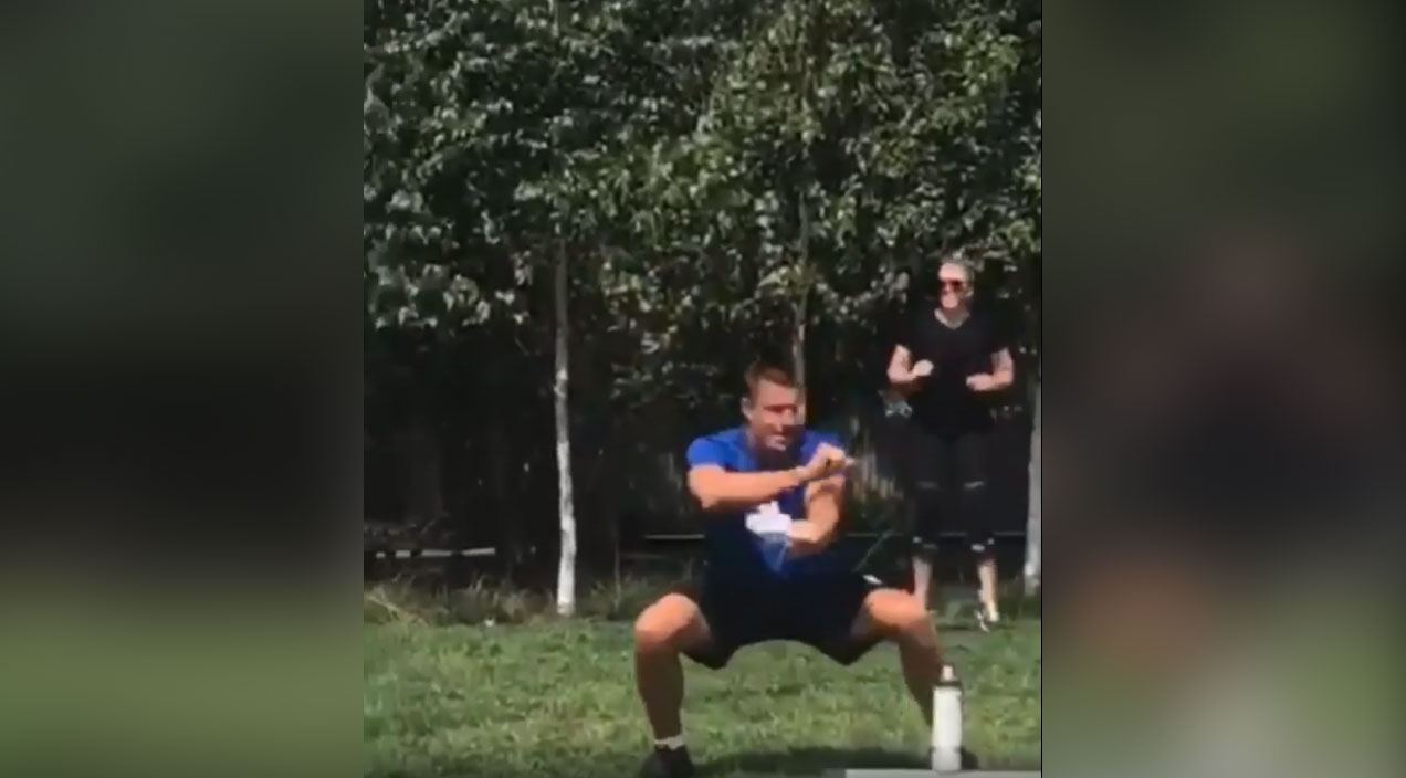 Rob Gronkowski Taking a Workout Class Proves Fitness Can Be Fun ...