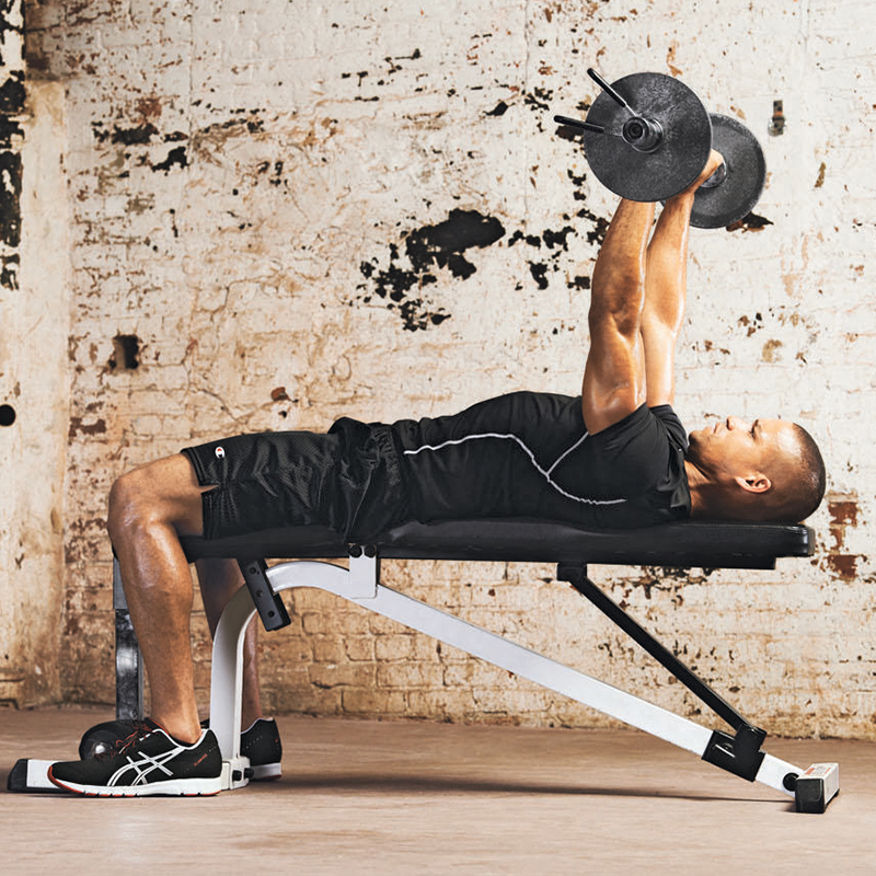 Skull Crusher Exercise Video Guide | Muscle & Fitness