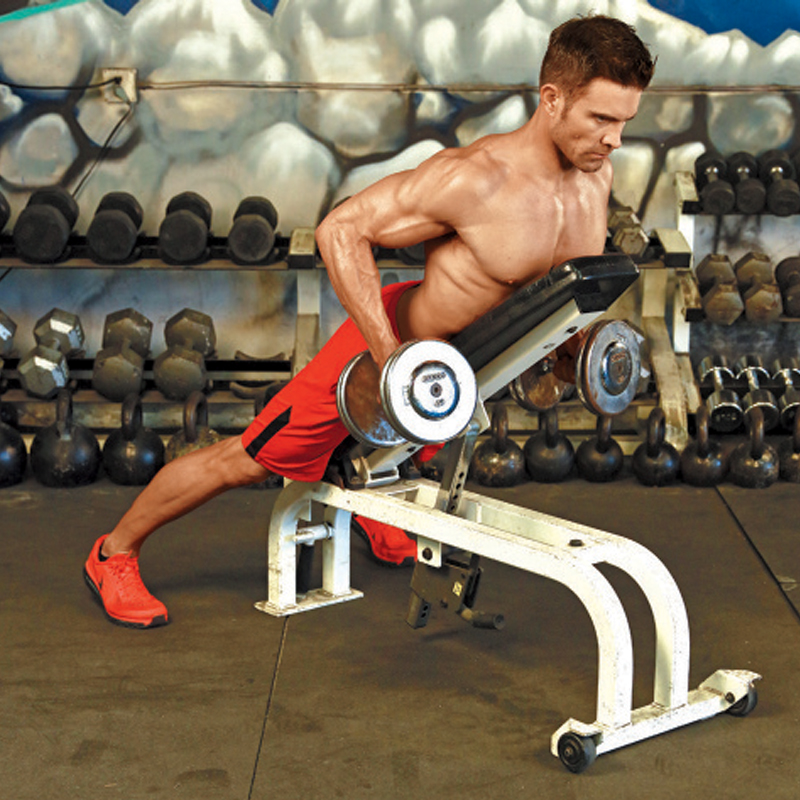 Supported Dumbbell Row