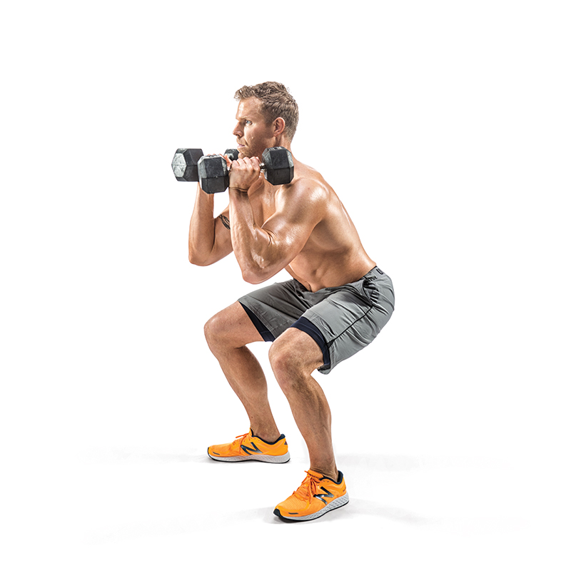 Dumbbell Burpee Clean and Press Exercise Video Guide | Muscle & Fitness