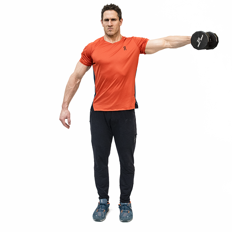Exercise Dumbbell Side Dip