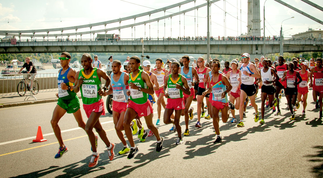 Marathon Runners Legs Give Out